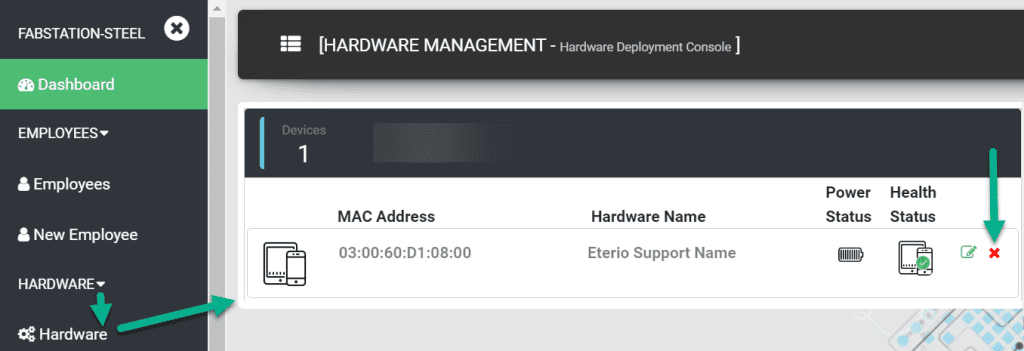 Managing Hardware | FabStation