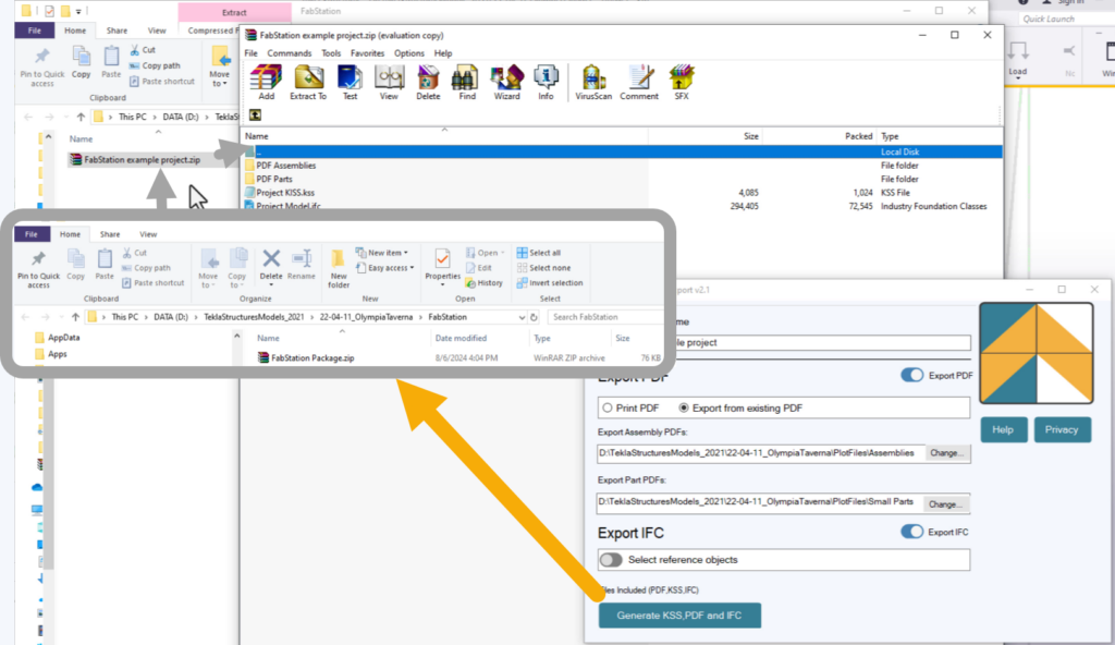 Export Project: Tekla Structures with TSEP Plugin (NEW!) | FabStation