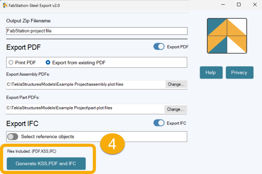 Export Project: Tekla Structures with TSEP Plugin (NEW!) | FabStation